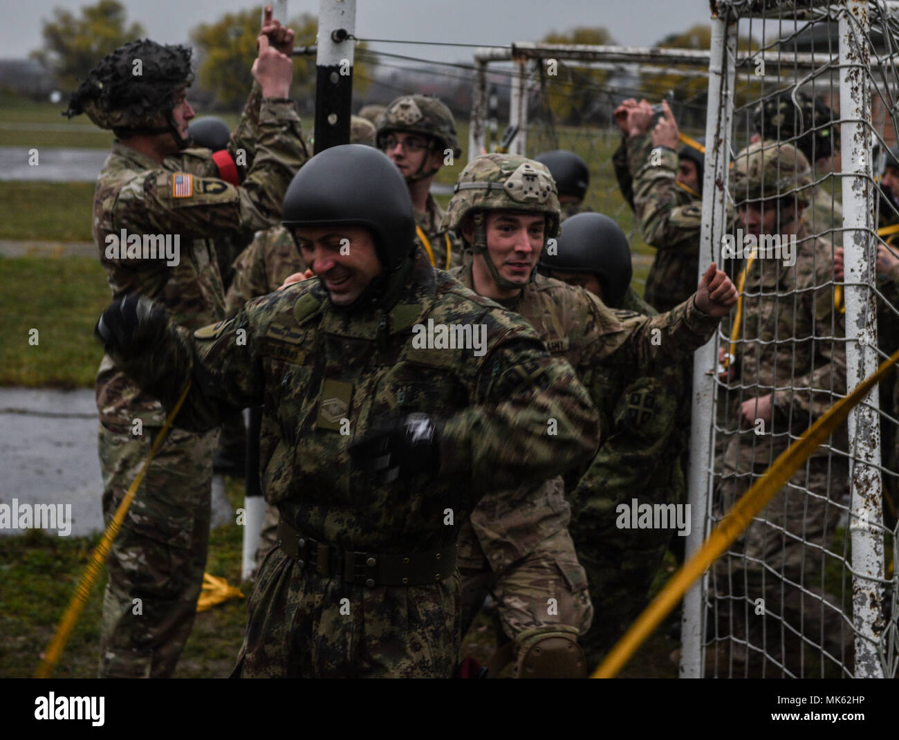PANCEVO, Serbia -- Paratroopers from 2nd Bn, 503rd Infantry Regiment ...
