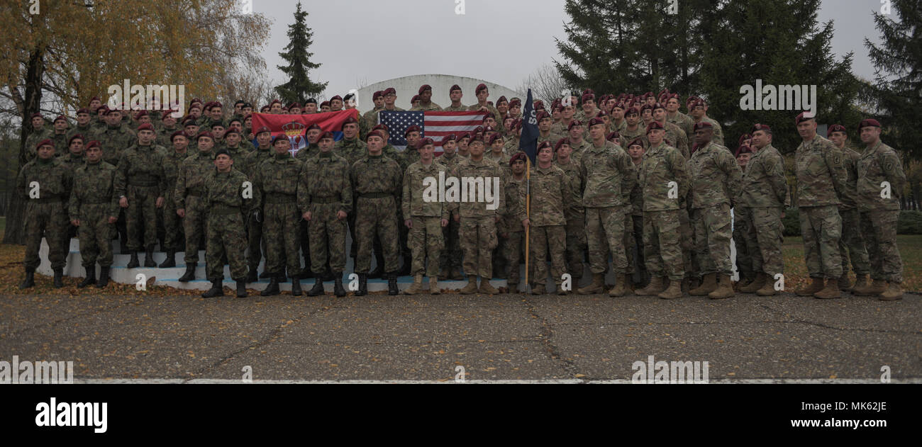 Serbian and U.S. Army Paratroopers with 2nd Battalion, 503rd Infantry ...