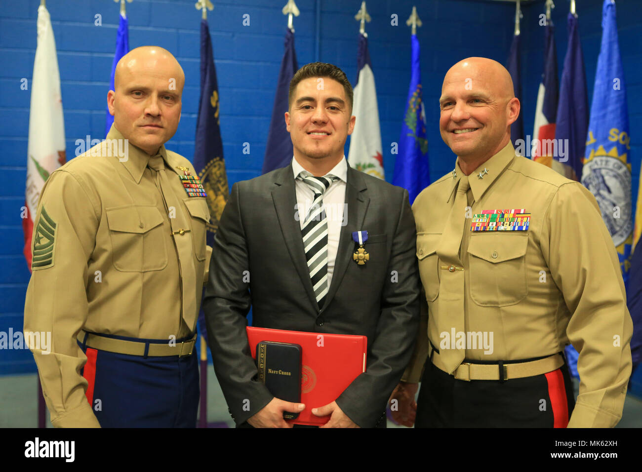 Sgt. Maj. Thomas G. Eggerling (left), Sgt. Maj. of Marine Corps Forces ...