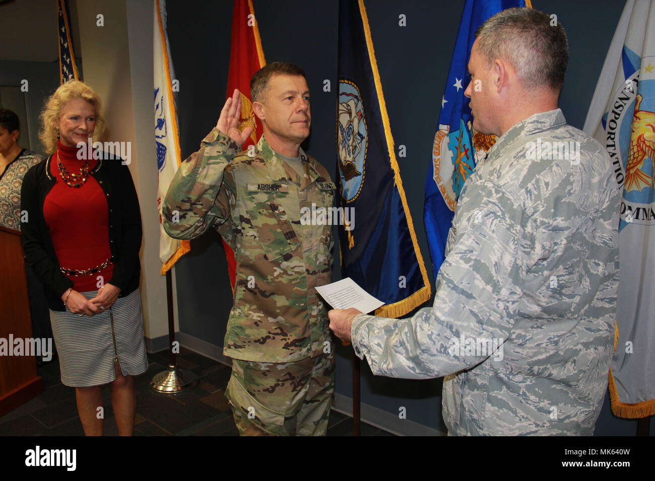 Army Reserve Col. Donald Absher, Joint Enabling Capabilities Command's new vice commander, is ...