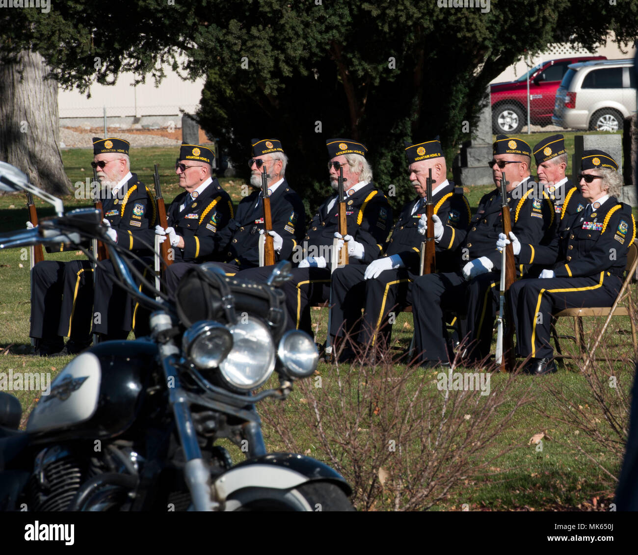 The Mountain Home American Legion Color Guard attend Mountain Home’s ...
