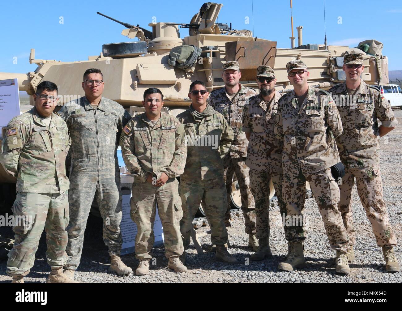 Soldiers from 1st Battalion, 77th Armored Regiment and the German Air ...