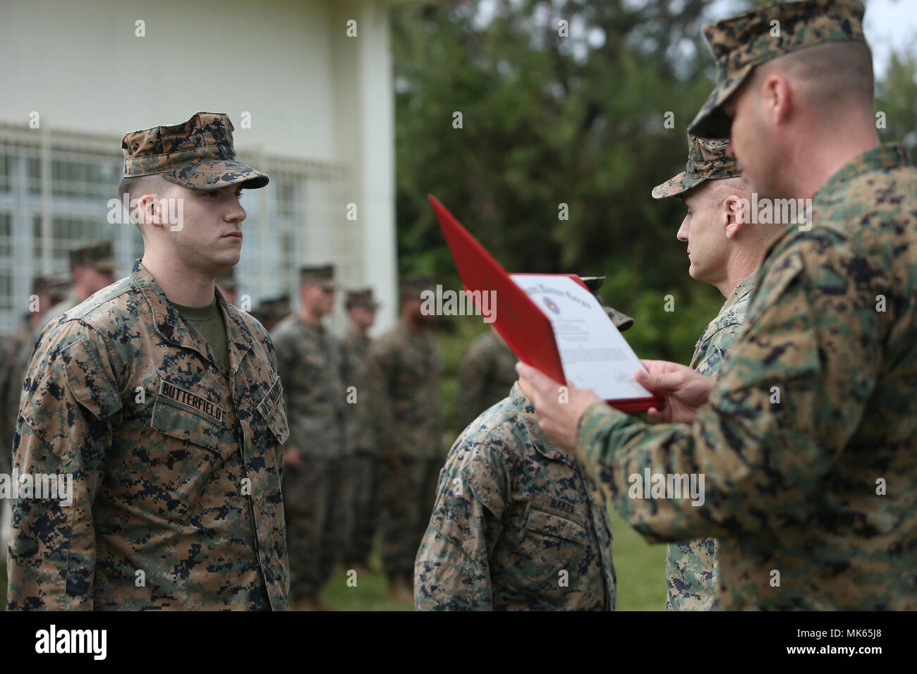 Sgt. Charles M. Butterfield, an Intelligence Specialist with 3D Marine ...