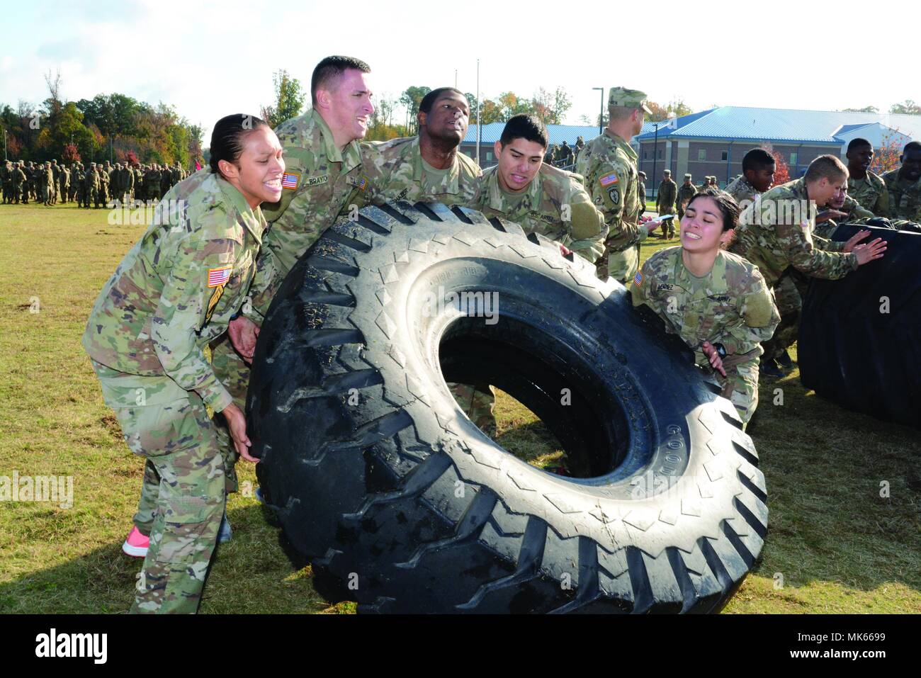 Soldiers from Bravo Company, 16th Ordnance Battalion, tackle a ...