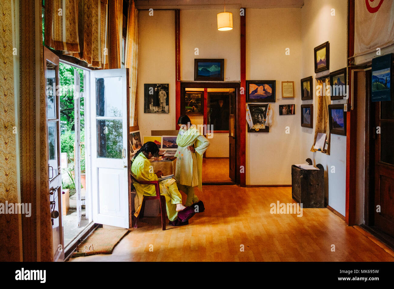 Nagar, Himachal Pradesh, India : Interior of the Roerich Estate museum ...