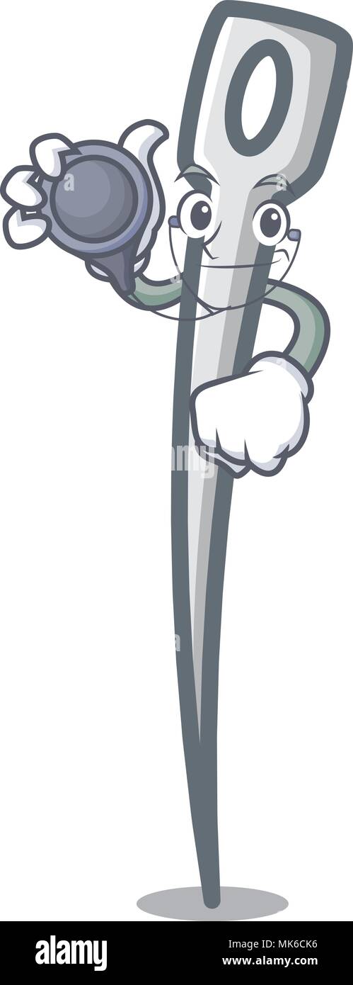 Doctor needle character cartoon style vector illustration Stock Vector ...