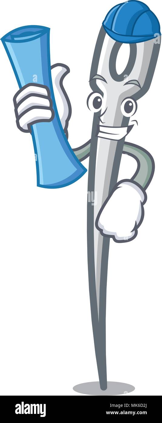 Sewing needle building Stock Vector Images - Alamy