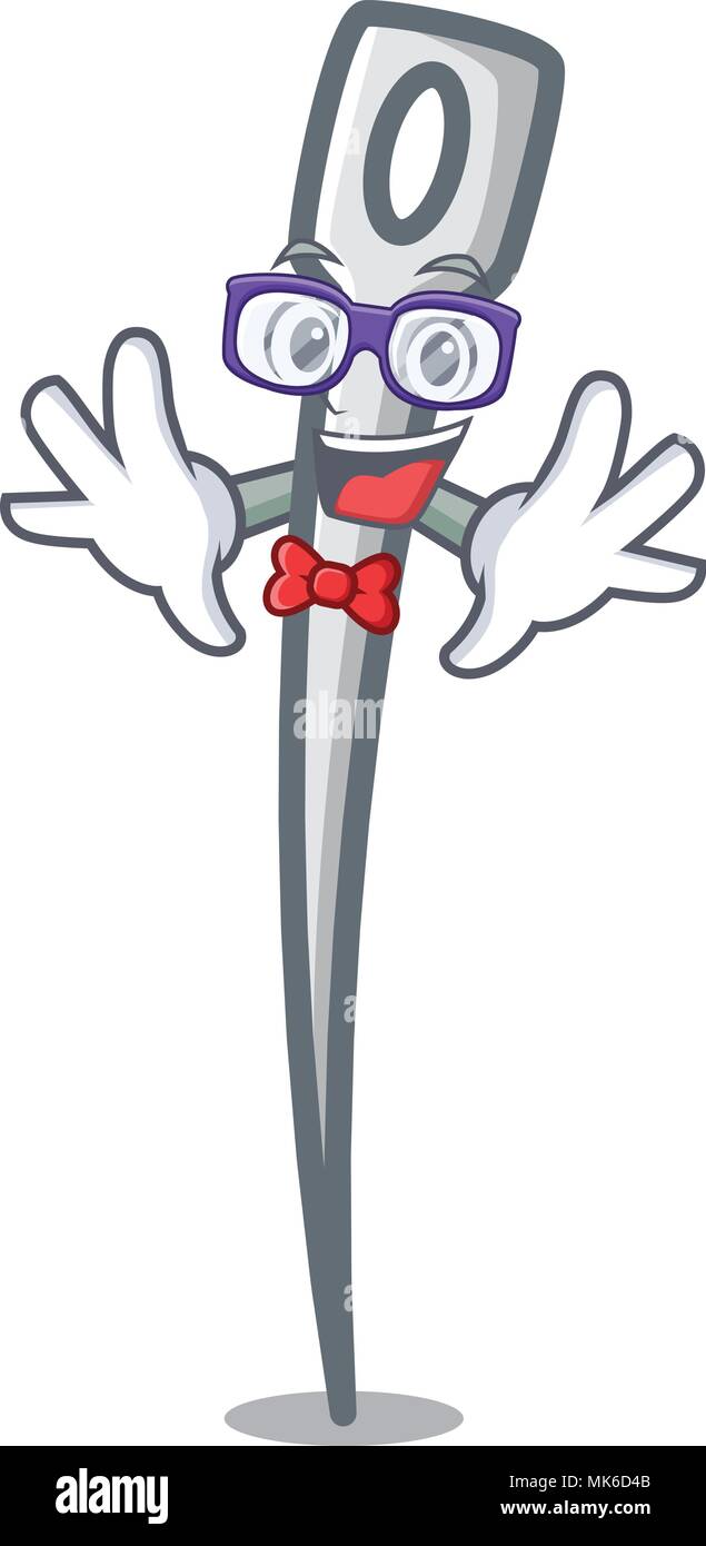 Geek needle character cartoon style vector illustration Stock Vector ...