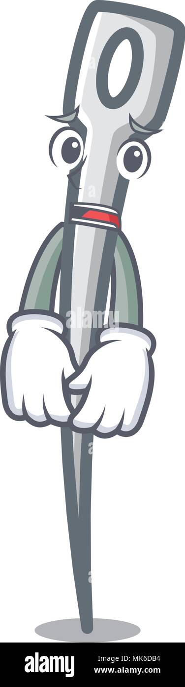 Afraid needle mascot cartoon style vector illustration Stock Vector ...