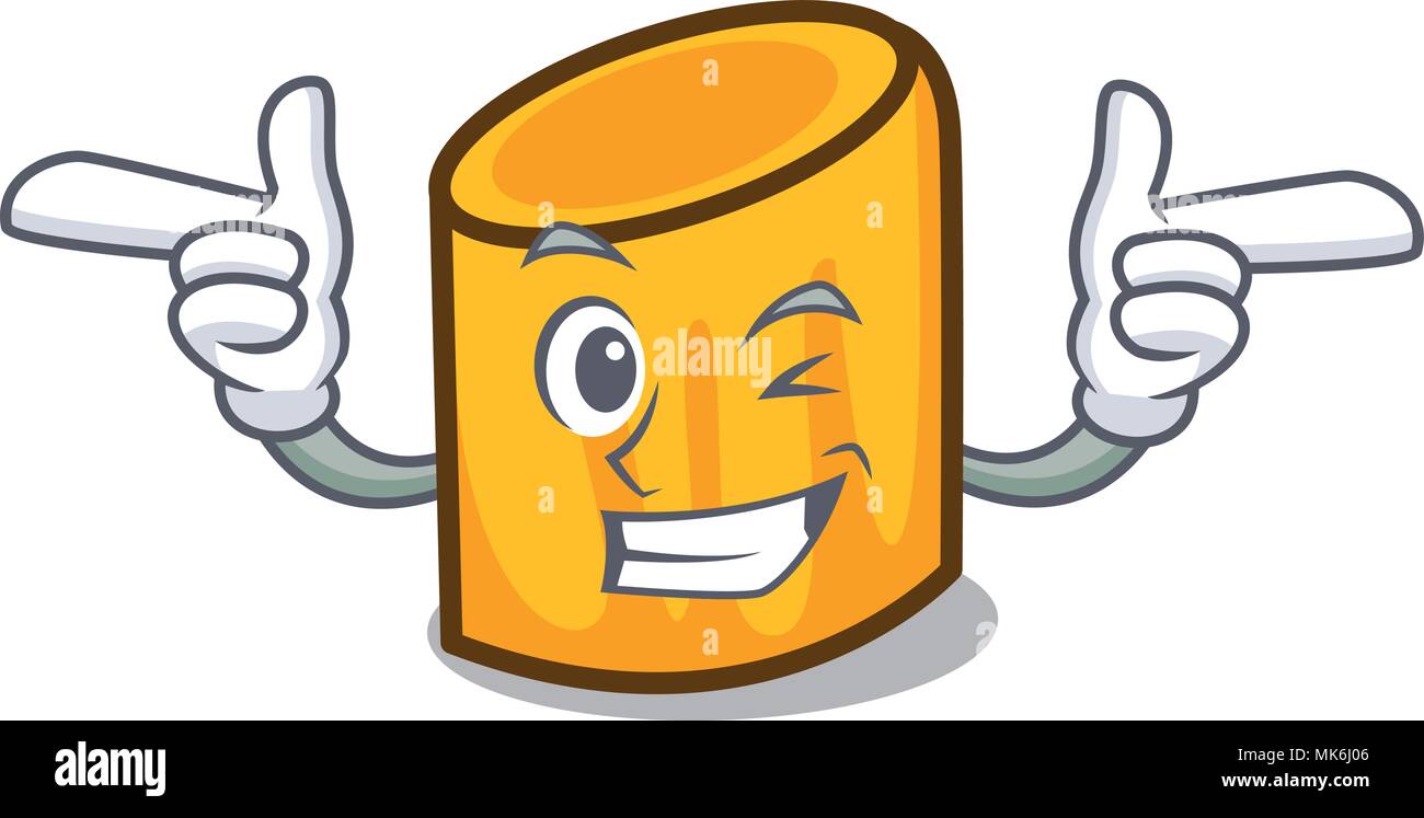 Wink rigatoni character cartoon style Stock Vector Image & Art - Alamy