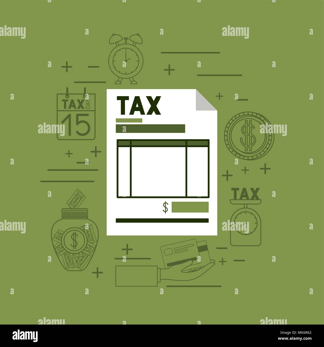 Income tax file Stock Vector Images - Alamy