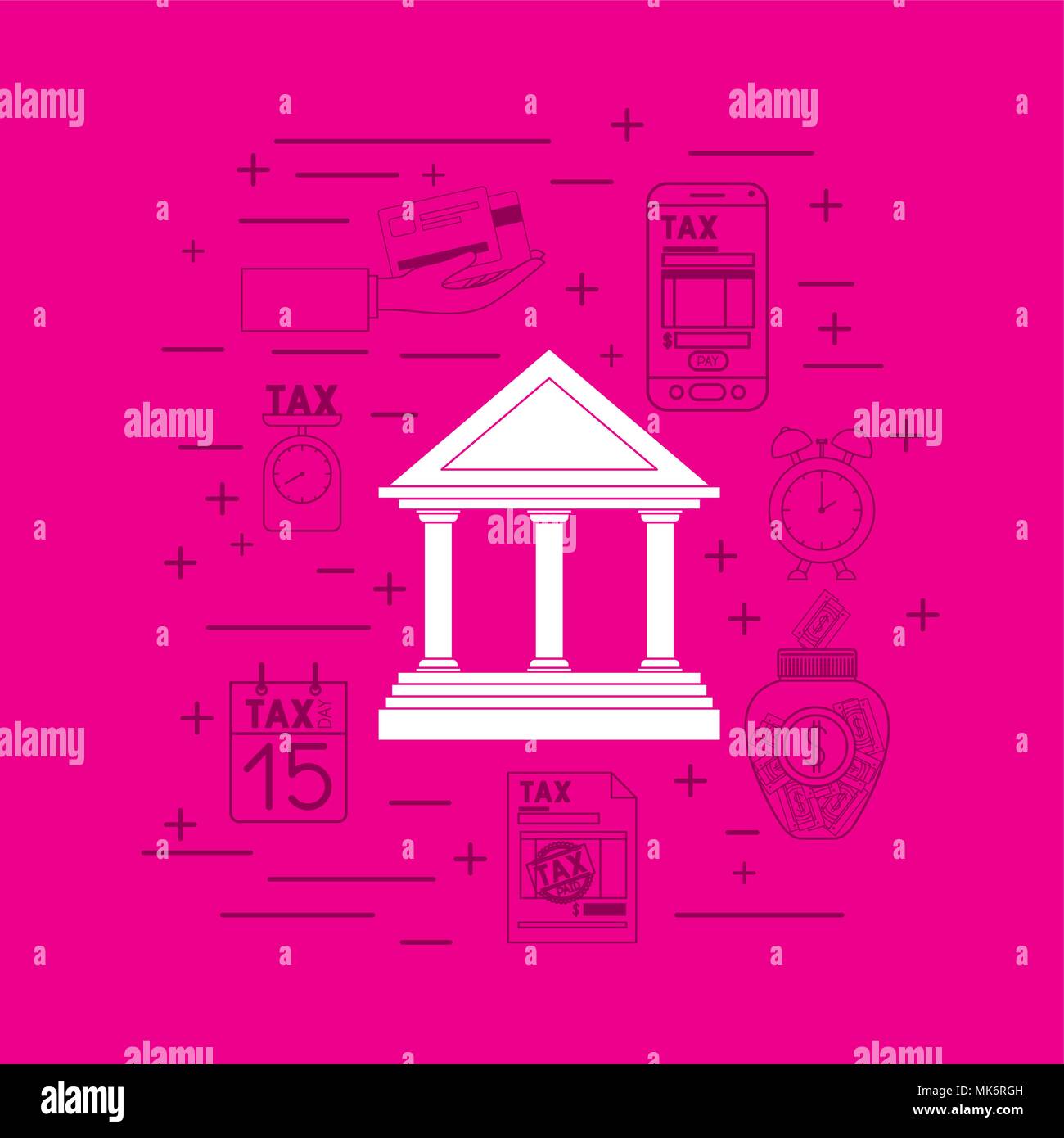 Tax time bank building set hi-res stock photography and images - Alamy