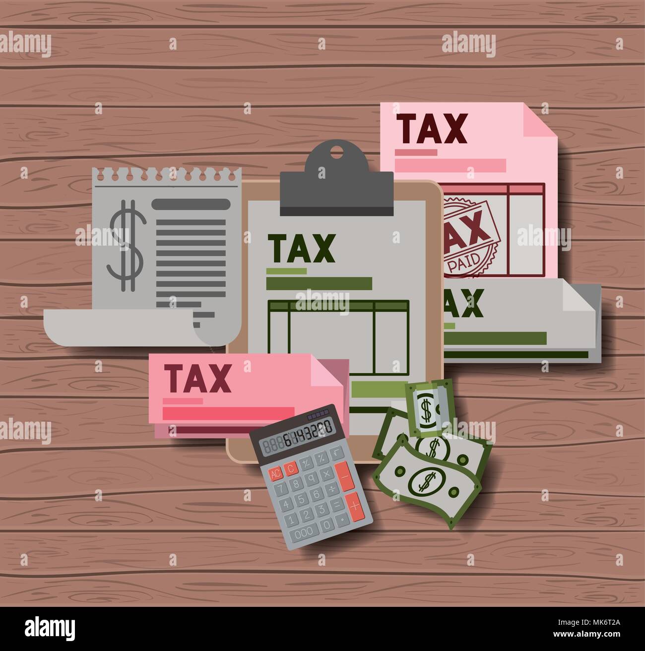 Tax time stamp Stock Vector Images - Alamy