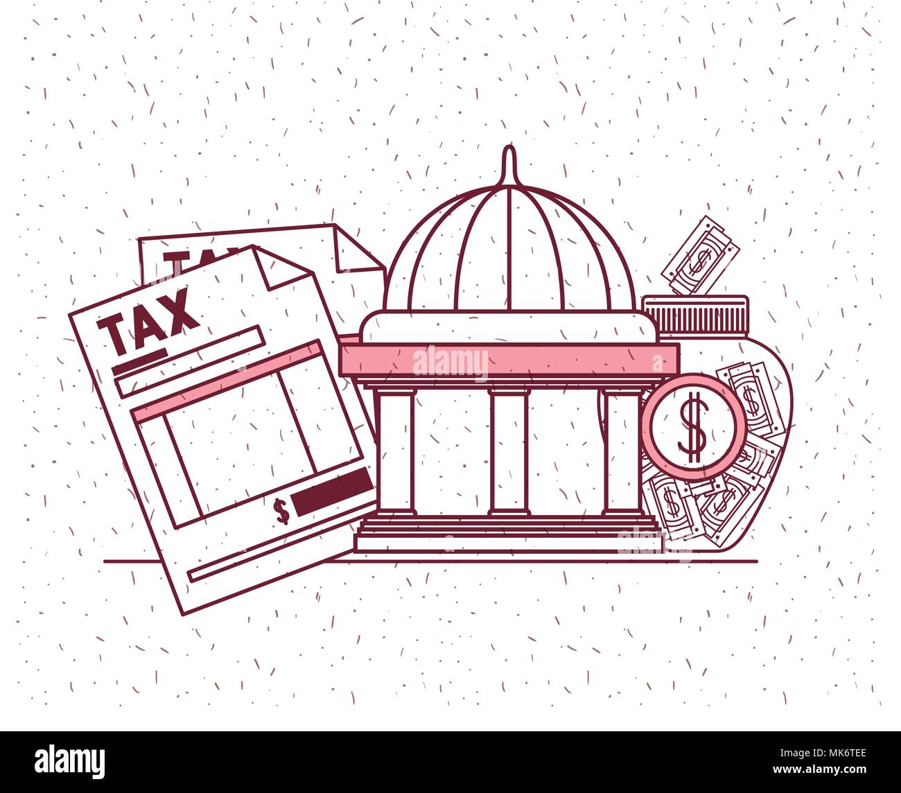 Tax time bank building set hi-res stock photography and images - Alamy