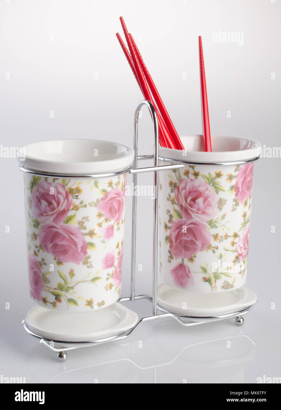 Kitchen utensils holder. Kitchen utensils holder on background Stock ...