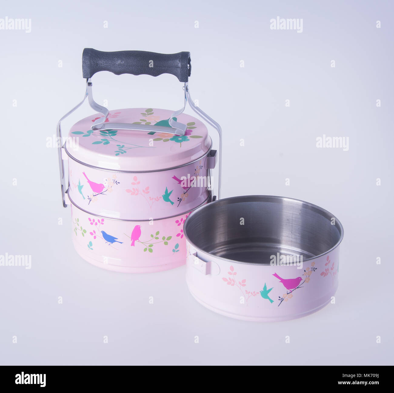 Food Container Tiffin, Food Container on the background Stock Photo - Alamy