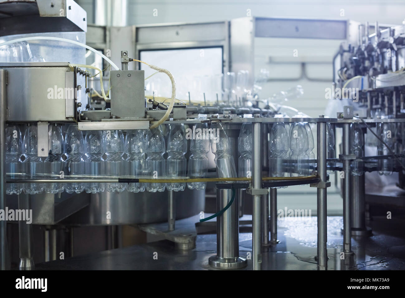 Drink water production line in industry Stock Photo - Alamy