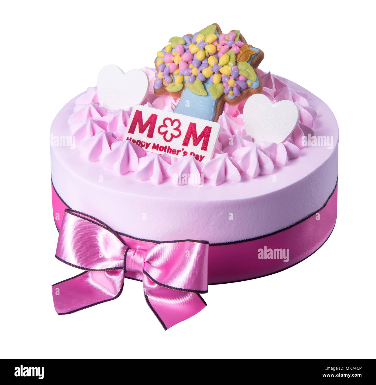 Tea cake on blue Cut Out Stock Images & Pictures - Alamy