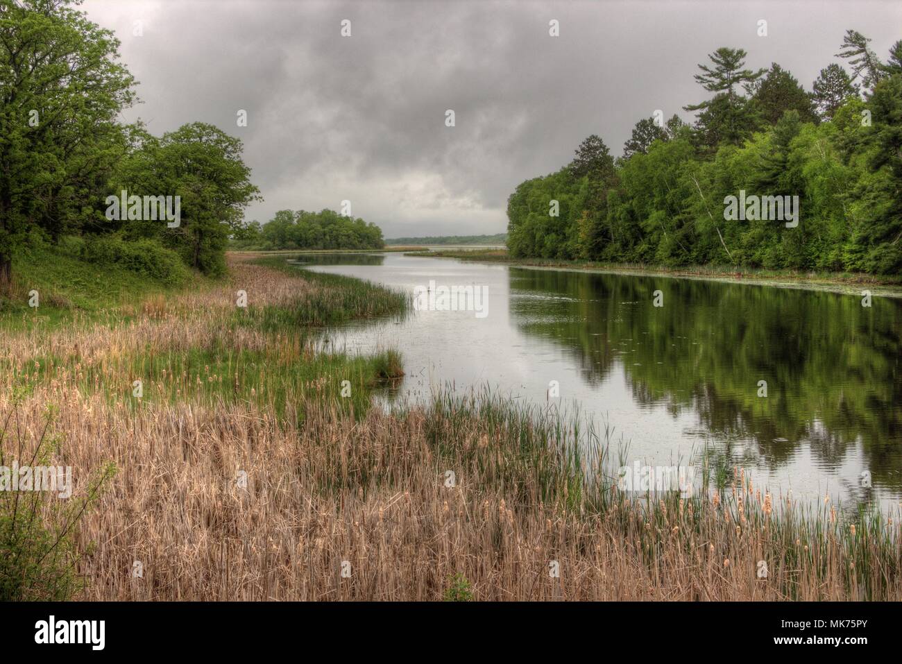 Bowstring Lake is Part of the Leech Lake Native American Reservation in ...