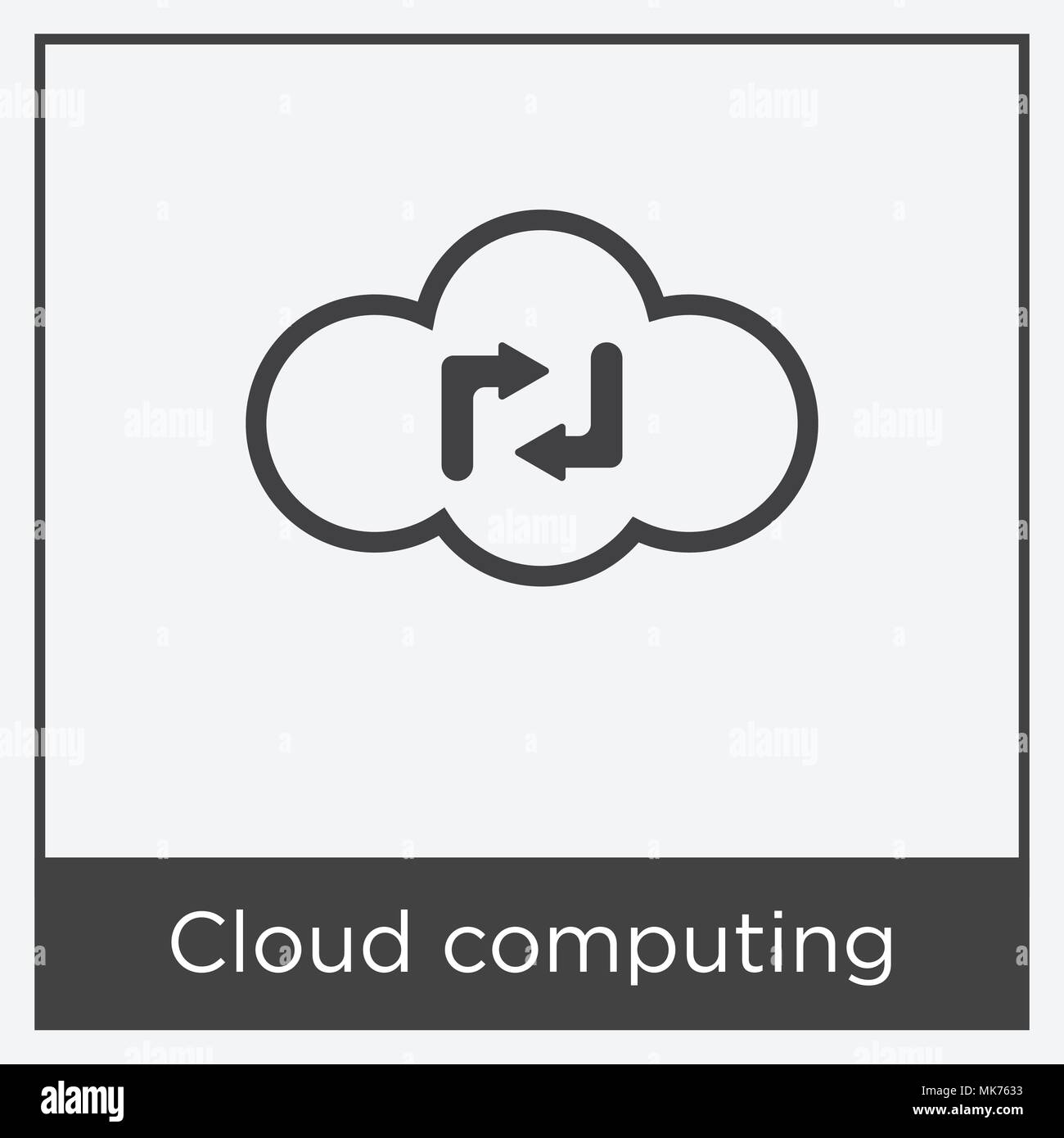 Cloud computing icon png hi-res stock photography and images - Alamy