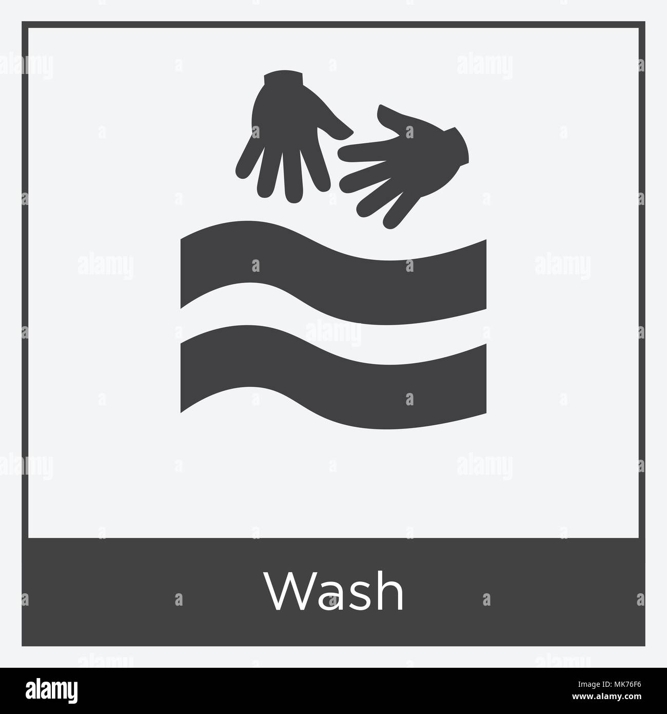 Washing Instruction Symbols Stock Vector Images - Alamy