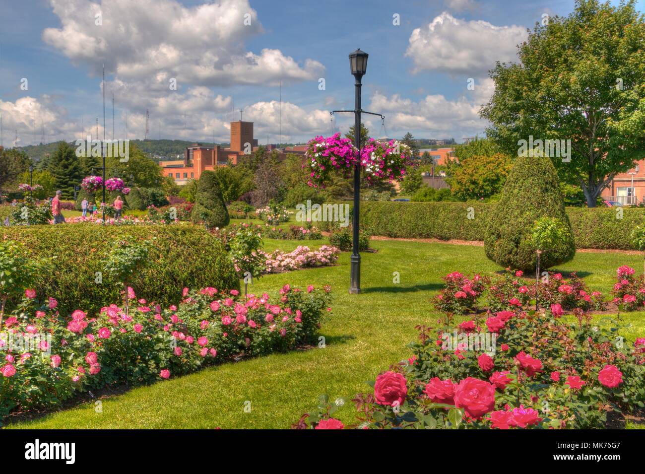 Duluth's Flower Garden in Summer Stock Photo - Alamy