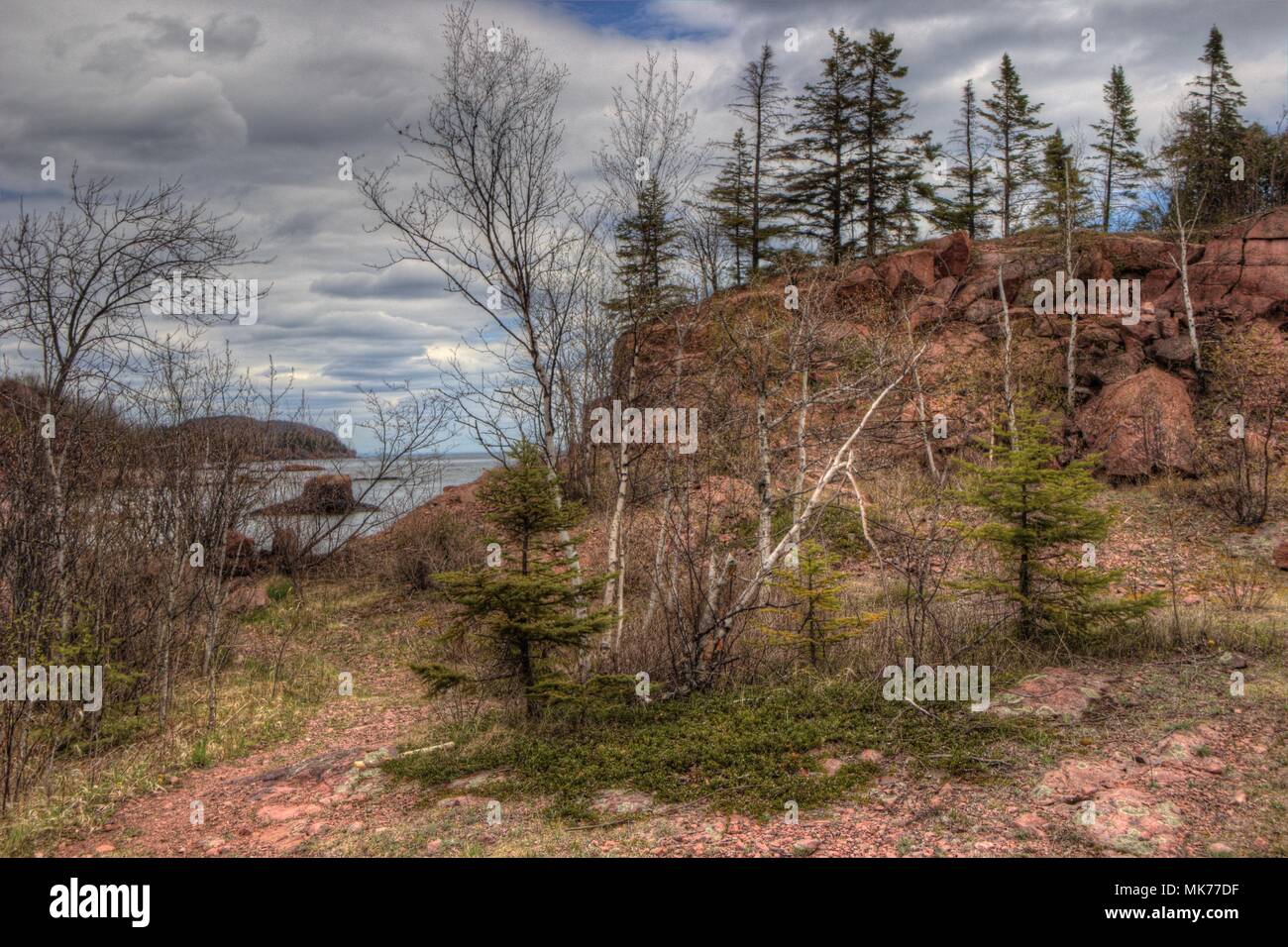 Agate Beach is on the Shore of Lake Superior in Silver Bay, Minnesota ...