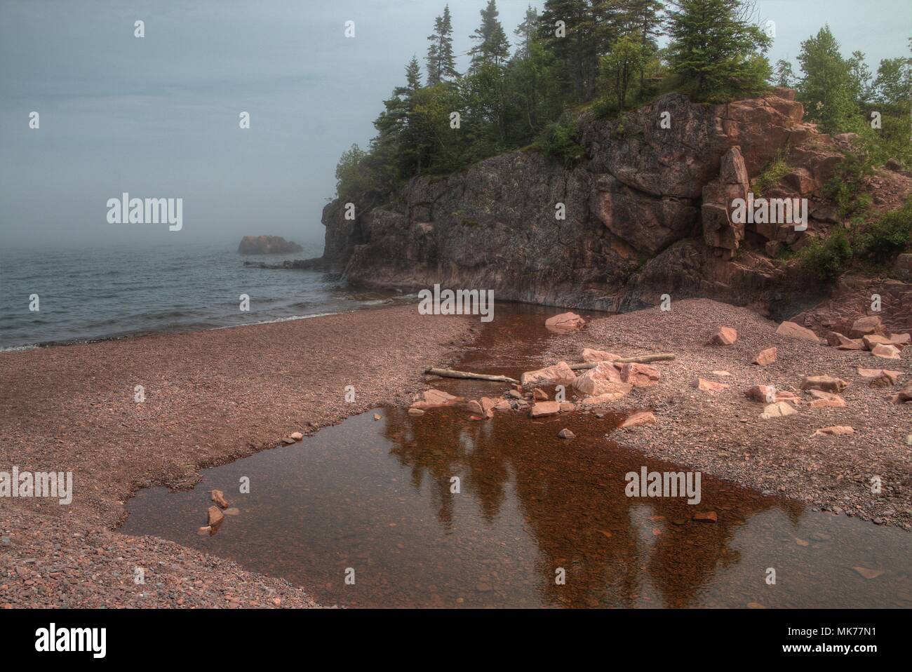 Agate Beach is on the Shore of Lake Superior in Silver Bay, Minnesota ...
