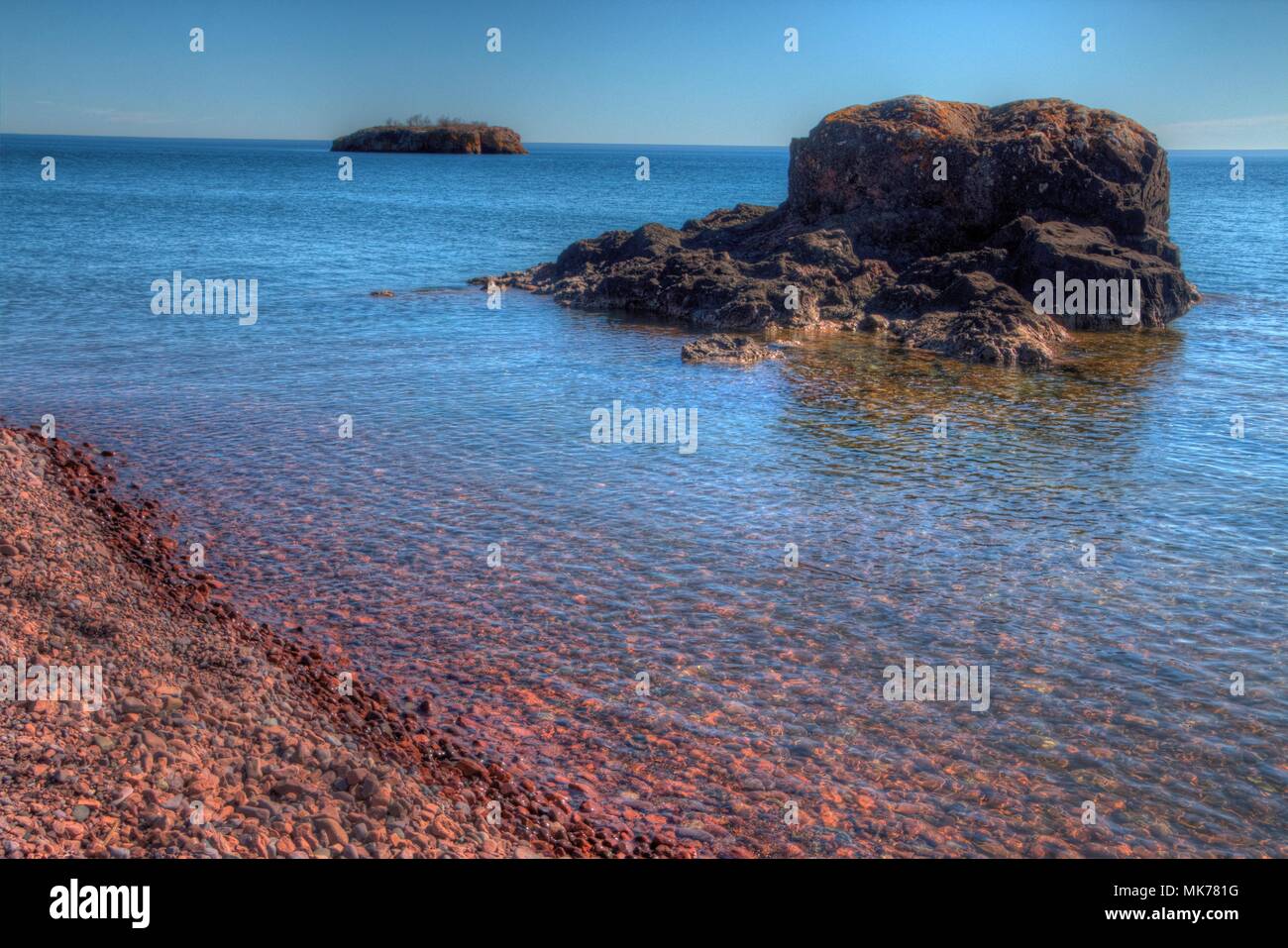 Agate Beach is on the Shore of Lake Superior in Silver Bay, Minnesota ...