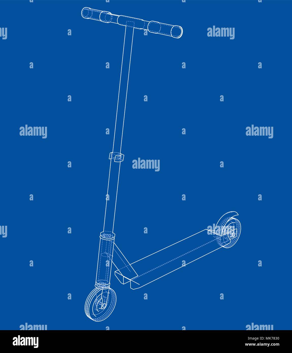 Kick scooter outline. Vector Stock Vector Image & Art - Alamy