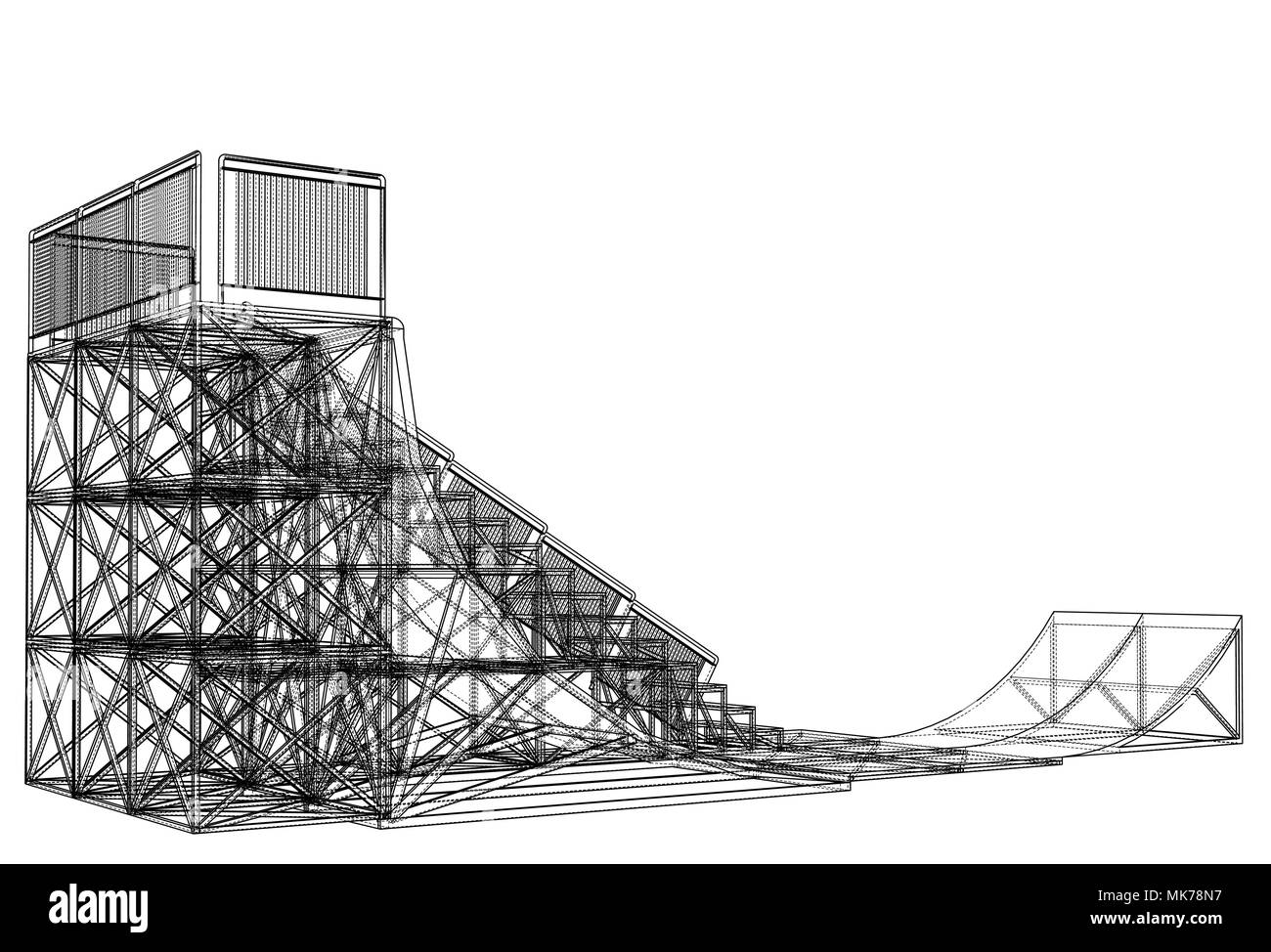 Ramp concept outline. Vector Stock Vector Image & Art - Alamy