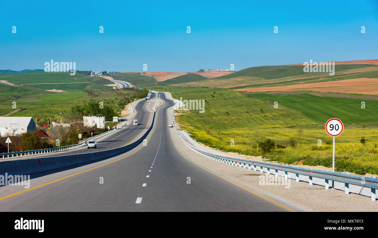 High speed wide road Stock Photo - Alamy