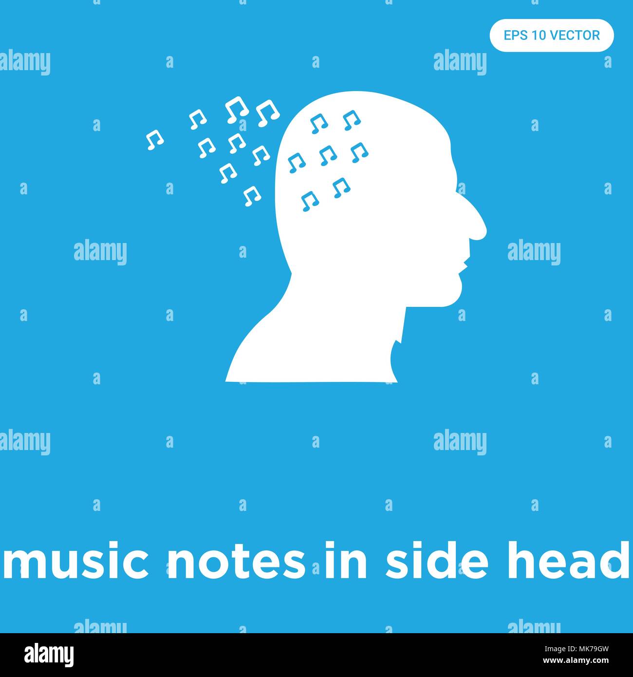 Musical notes illustration png hi-res stock photography and images - Alamy