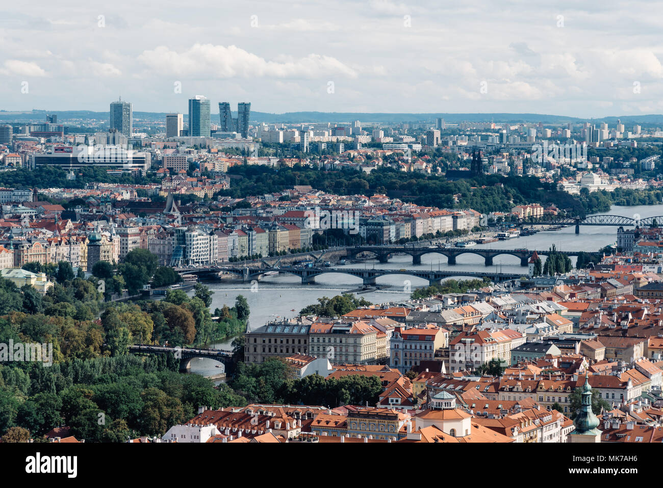 Prague from tower hi-res stock photography and images - Alamy