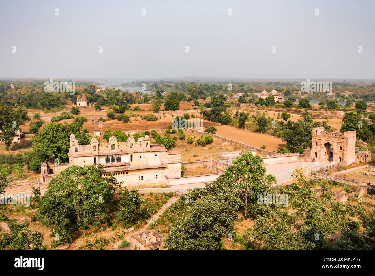 Ancient hinduistic temples in Orchha, India Stock Photo - Alamy