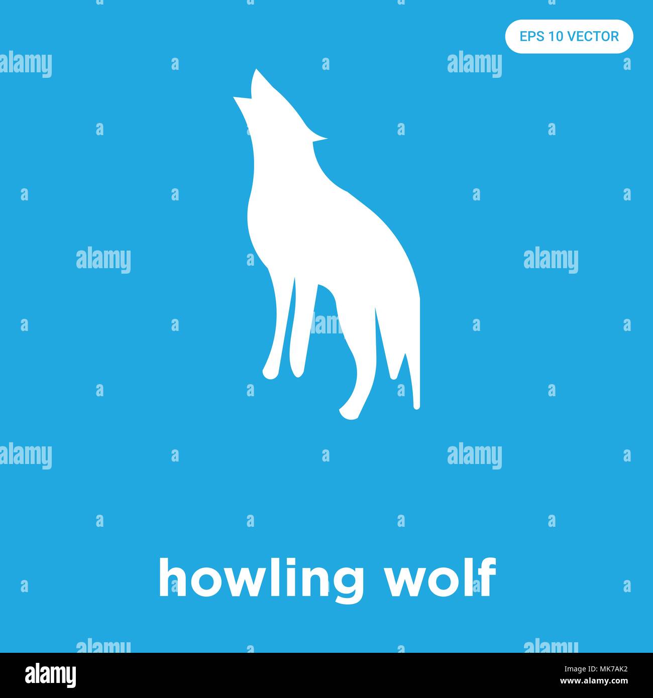 Howling Wolf Symbol