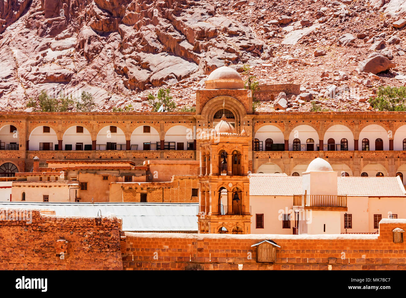 Bell tower of Saint Catherine's Monastery, Egypt Stock Photo - Alamy