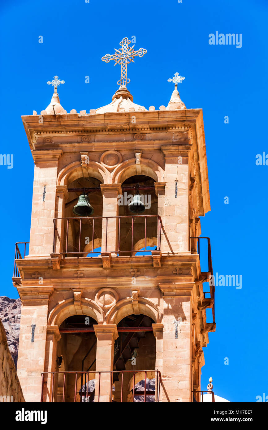 Bell tower of Saint Catherine's Monastery, Egypt Stock Photo - Alamy