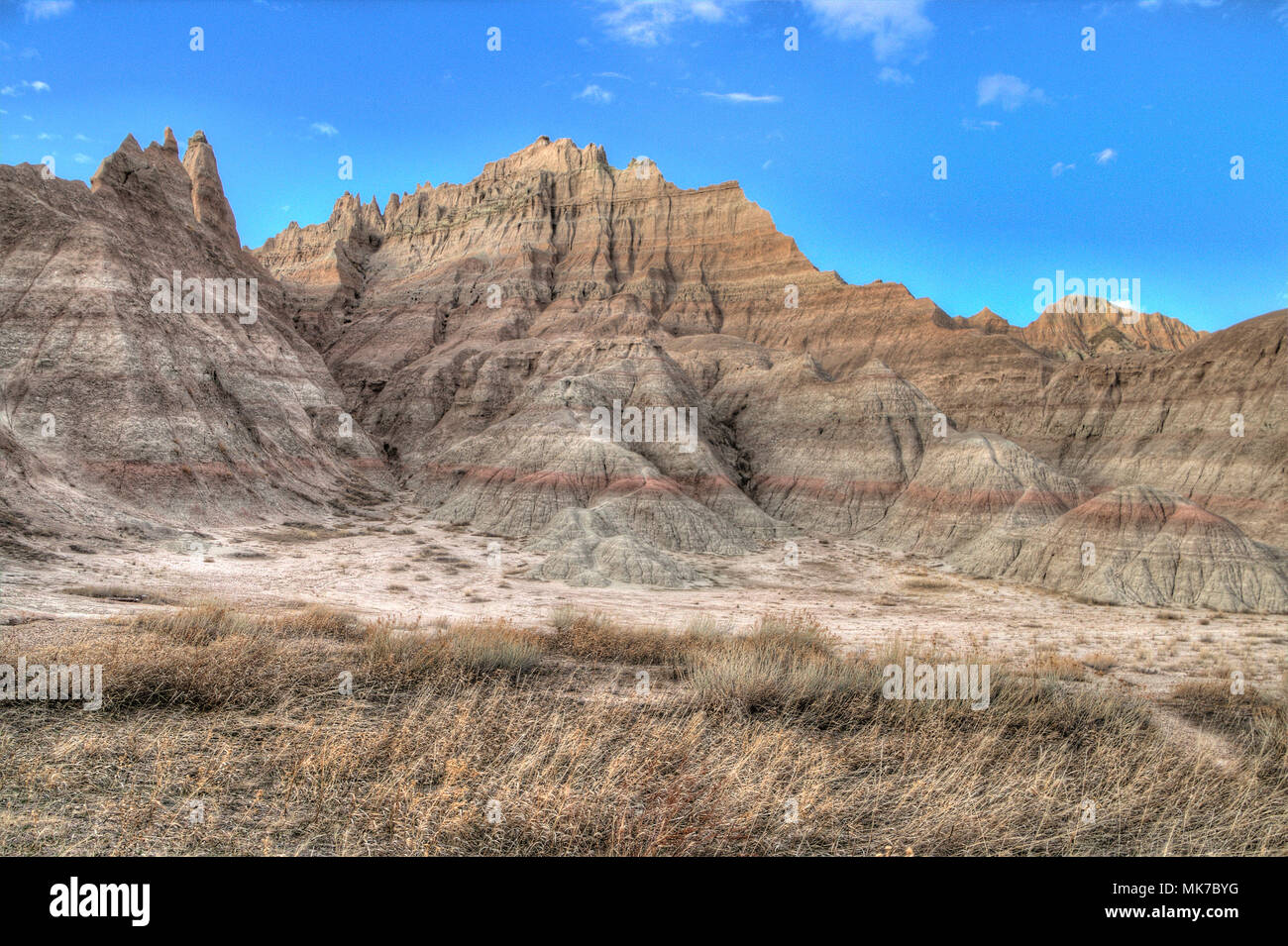 The Badlands are an alien looking landscape in western South Dakota ...