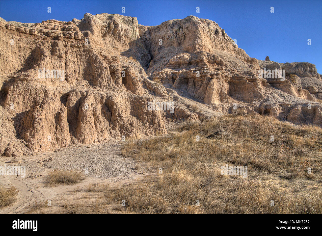 The Badlands are an alien looking landscape in western South Dakota ...