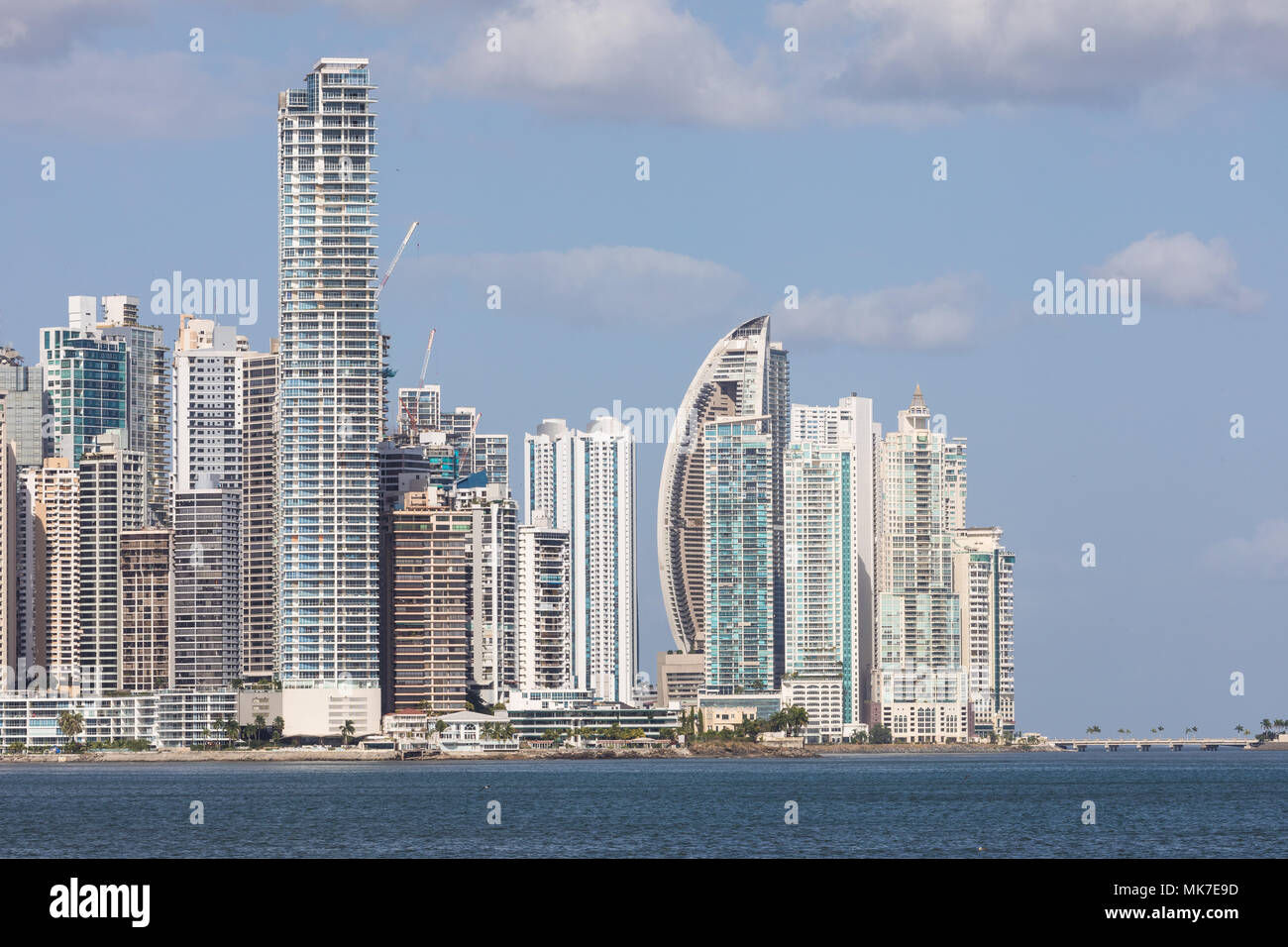 Panoramic view of Panama City Skyline - Panama City, Panama Stock Photo ...