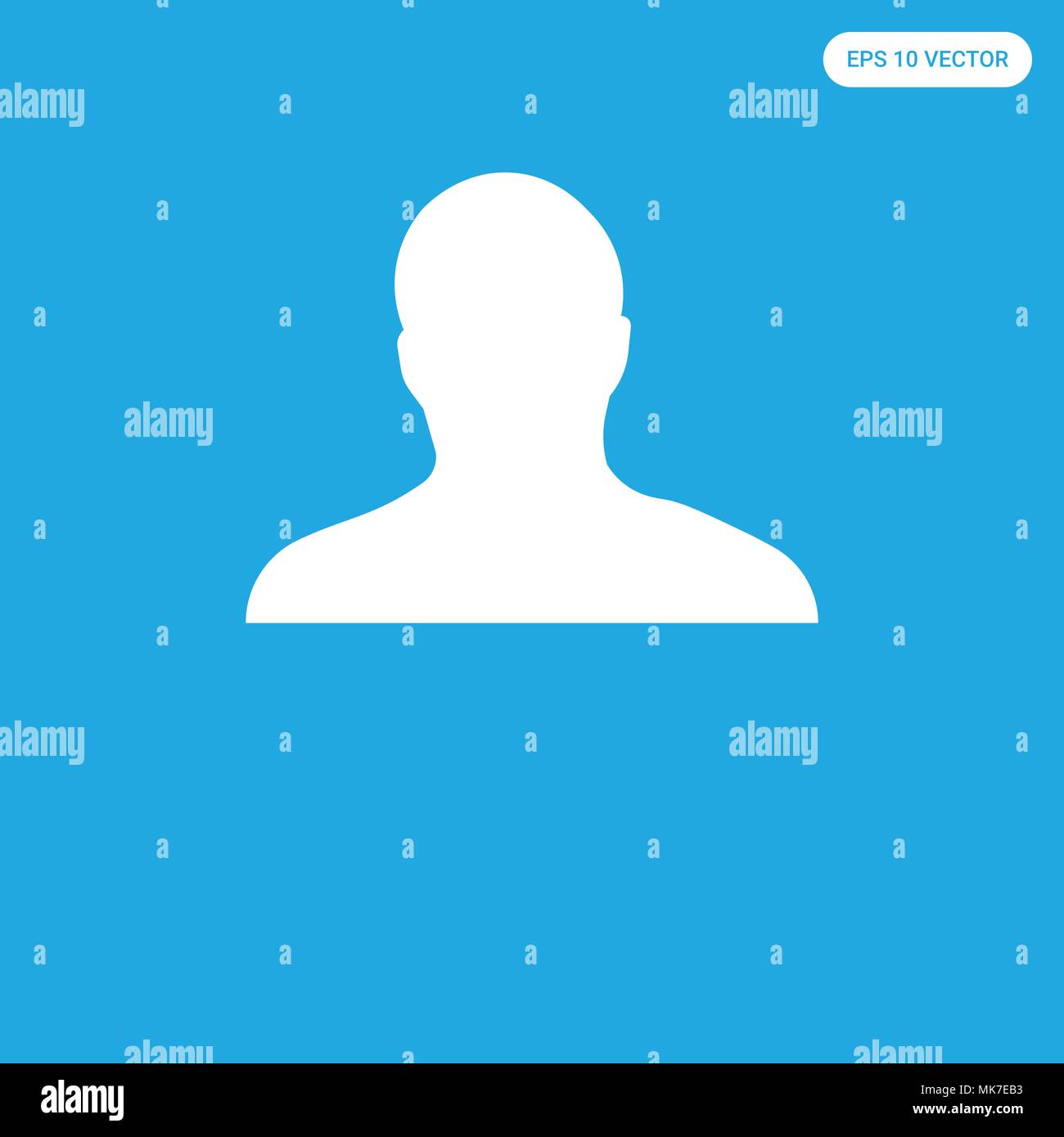 vector icon isolated on blue background, sign and symbol Stock Vector ...