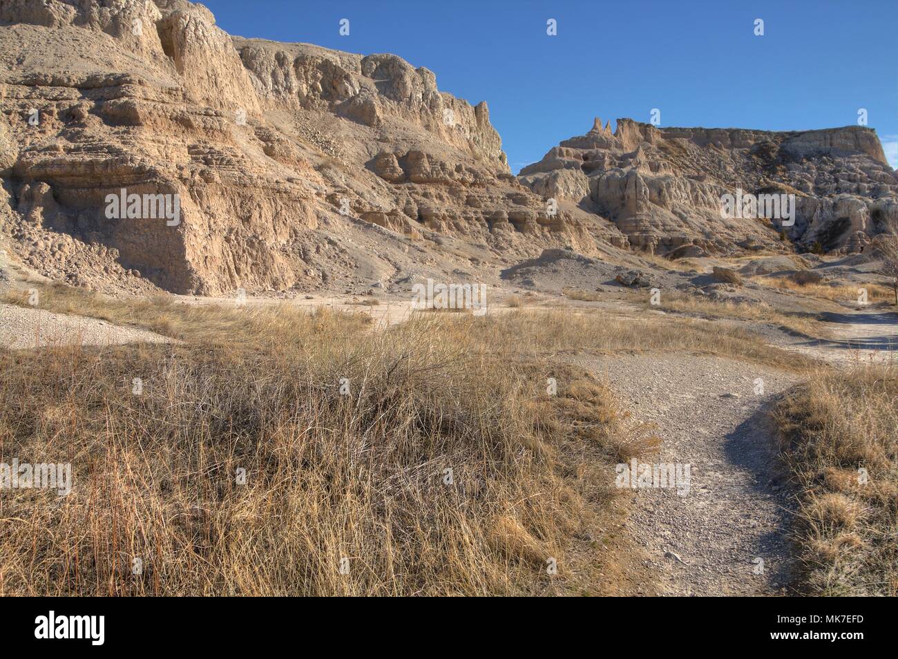 The Badlands are an alien looking landscape in western South Dakota ...