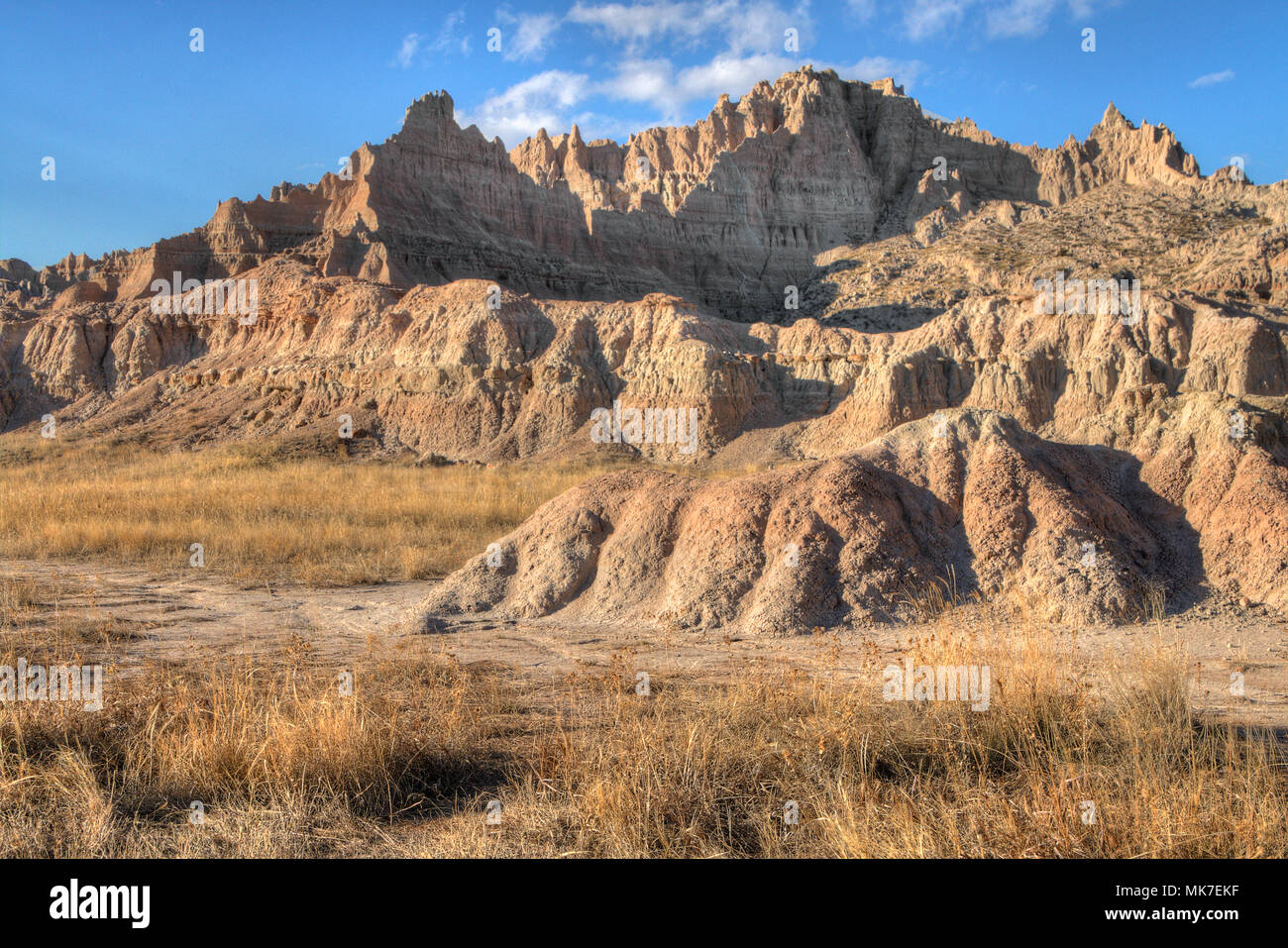 The Badlands are an alien looking landscape in western South Dakota ...