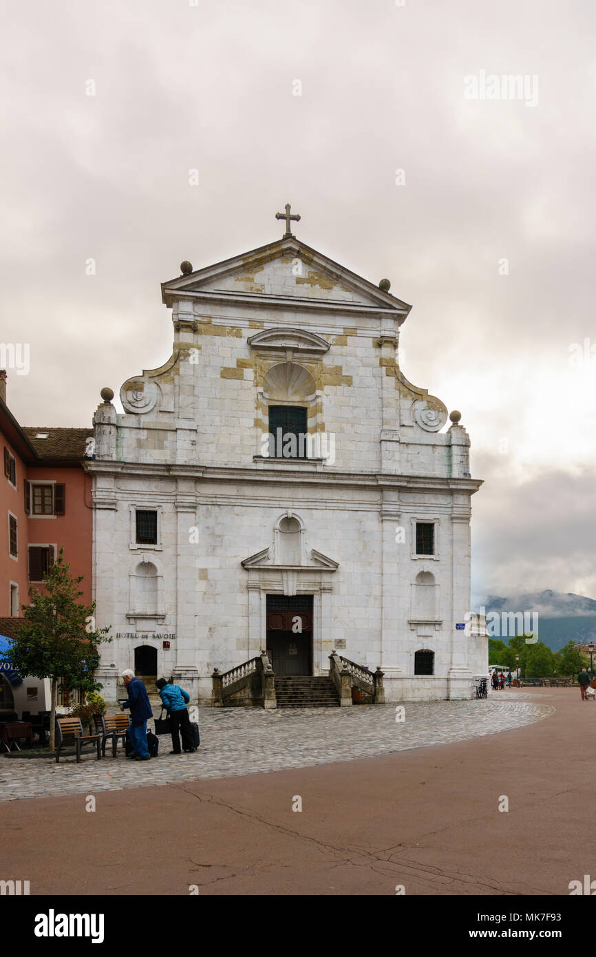 France, Annecy - May 01, 2018:Church of San Francesco di Salesl is the ...