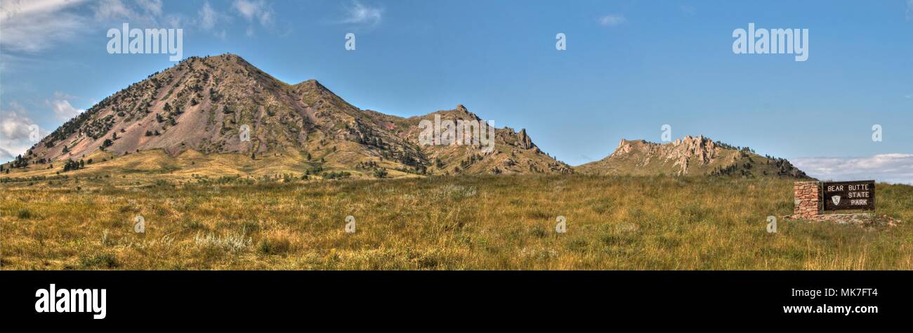 Bear Butte is a State Park in Rural Western South Dakota Stock Photo ...