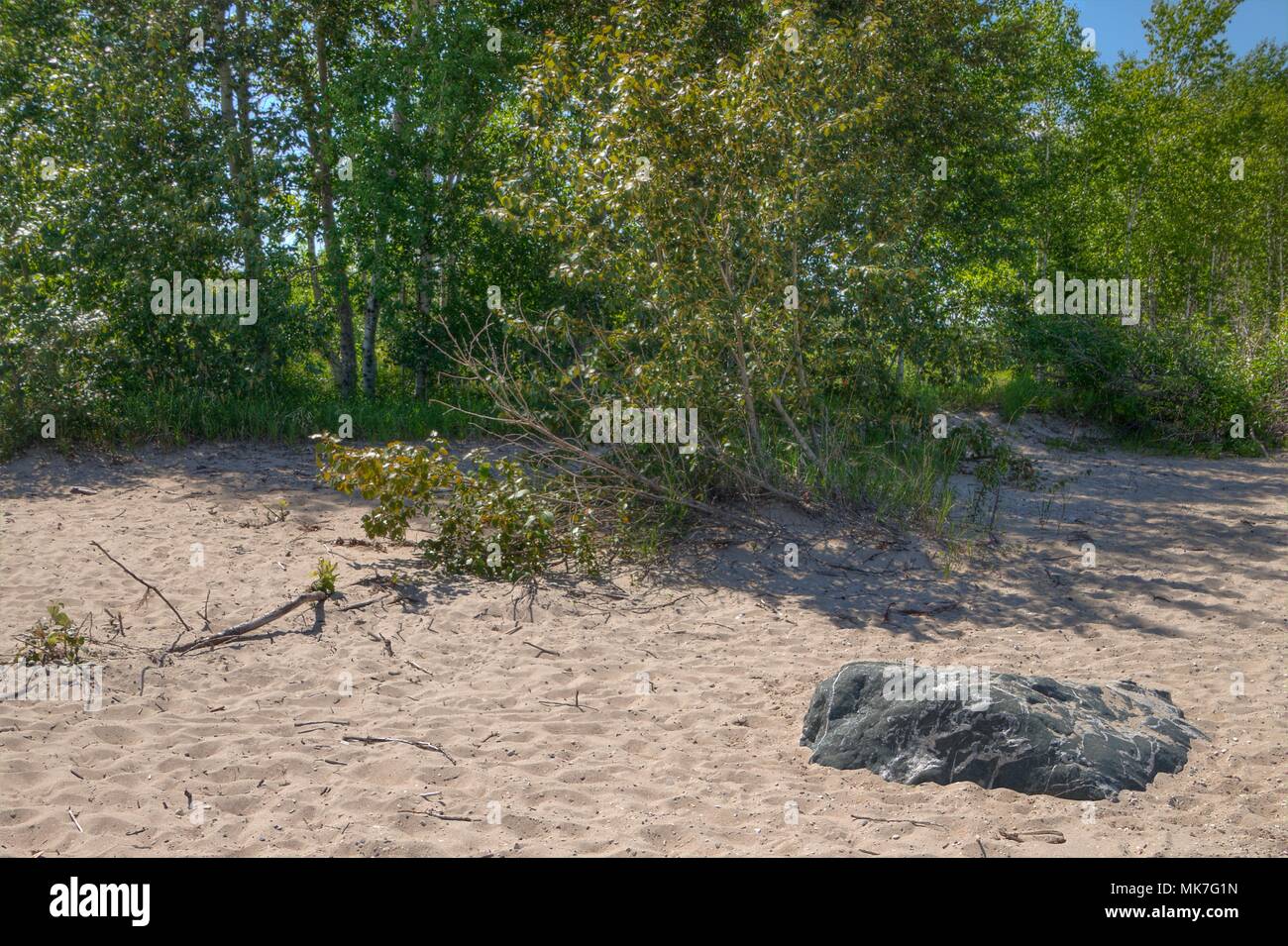 Zippel Bay is a state park in far north Minnesota on the Canadian ...
