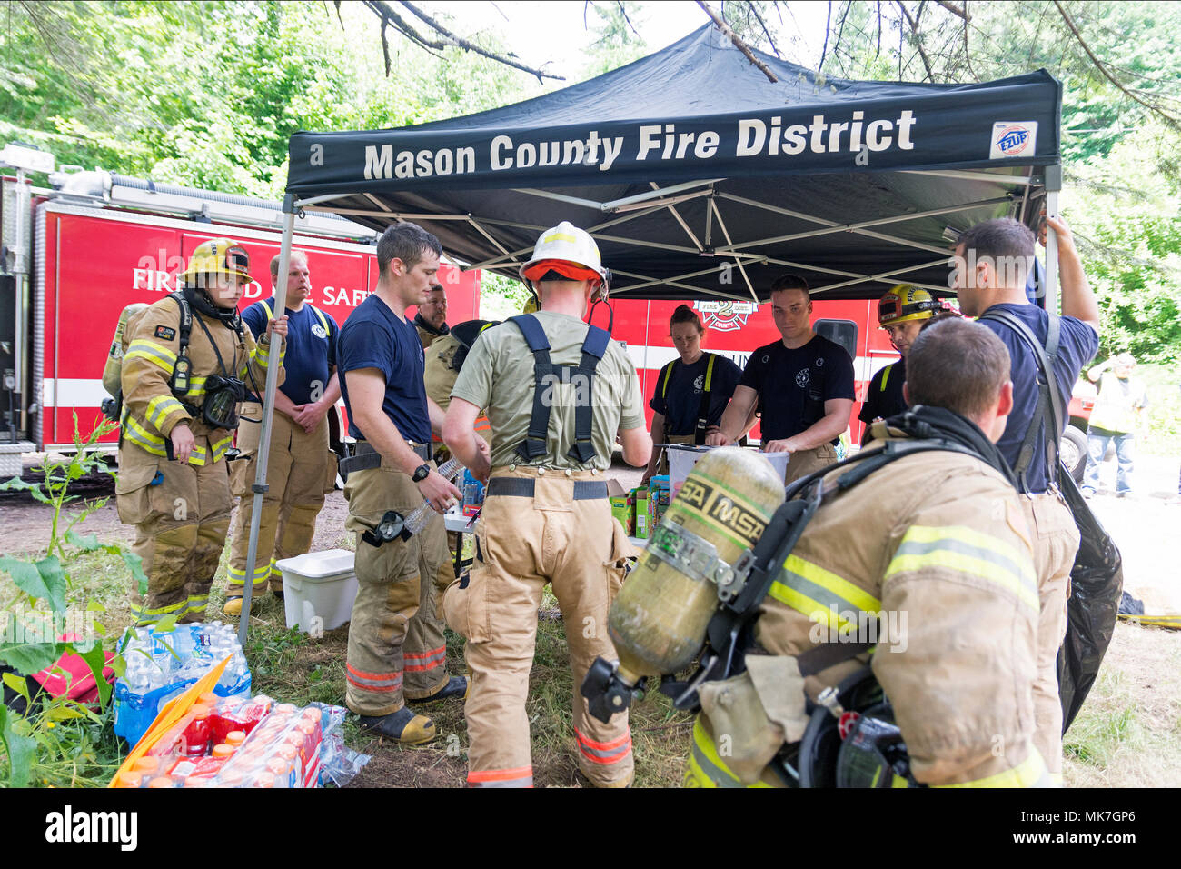 Live Fire Training North Mason Fire Deparement, Washington State, USA ...