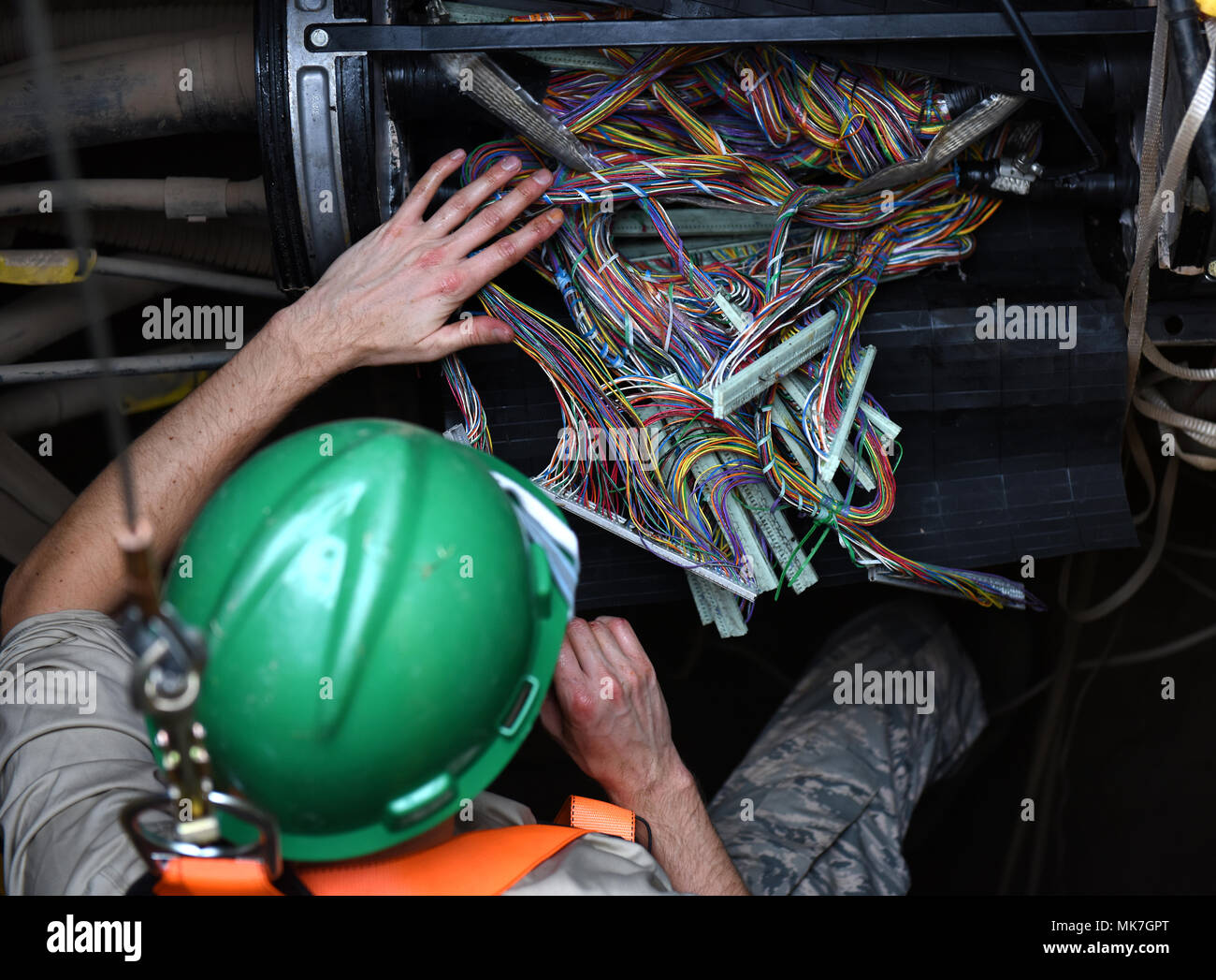U.S. Air Force Senior Airman Aaron Patschke, a crew member with the ...