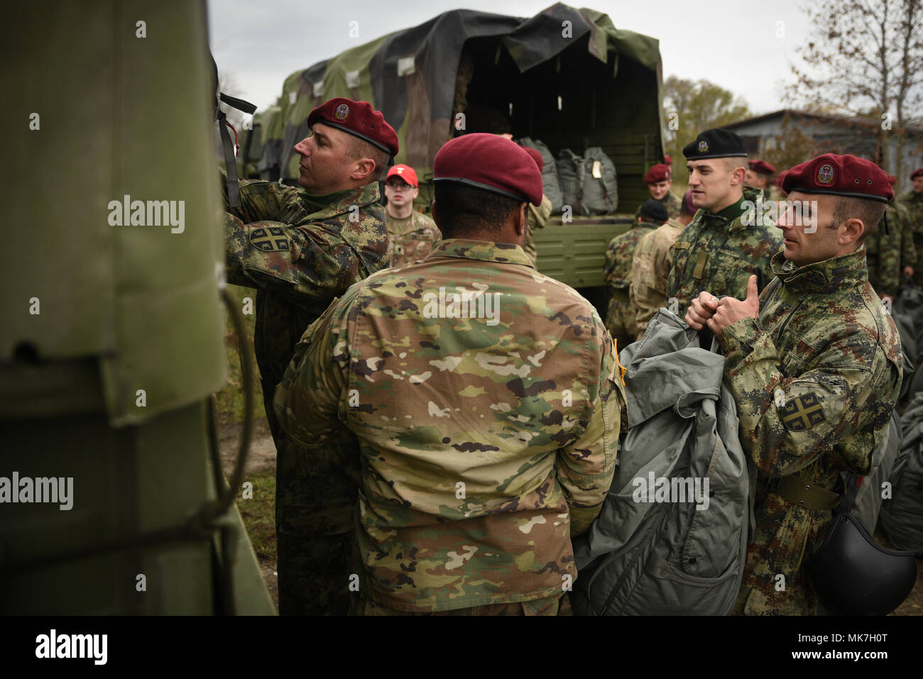 KOVIN, Serbia -- Paratroopers from Able Co. 2nd Bn., 503rd Infantry ...